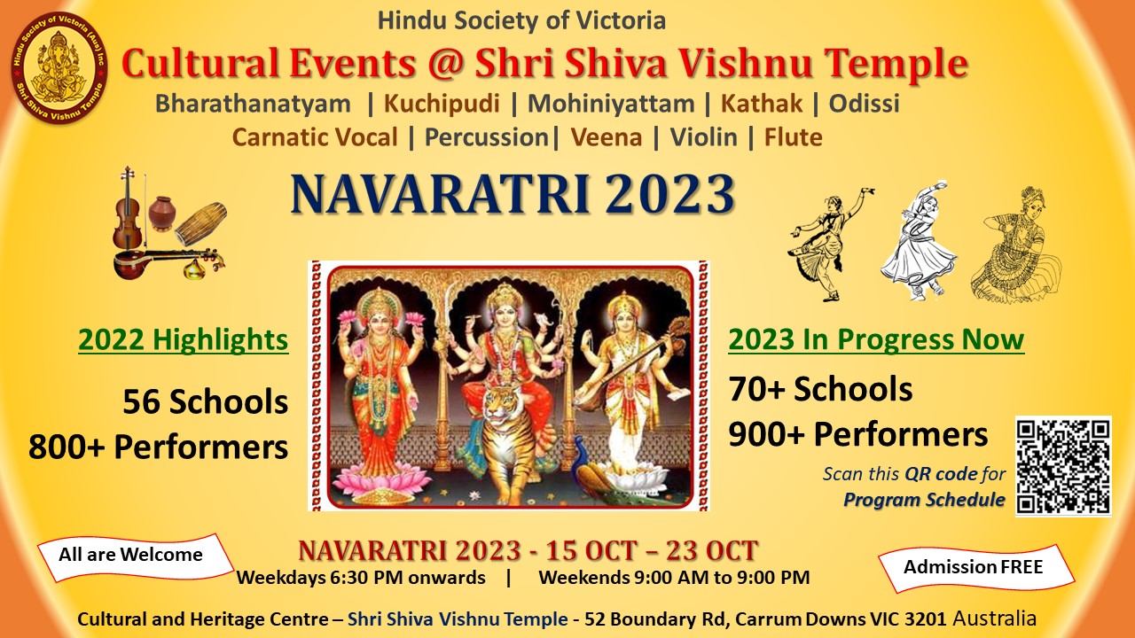 Navaratri Teaser InProgress V 2023_10_15 - Shri Shiva Vishnu Temple